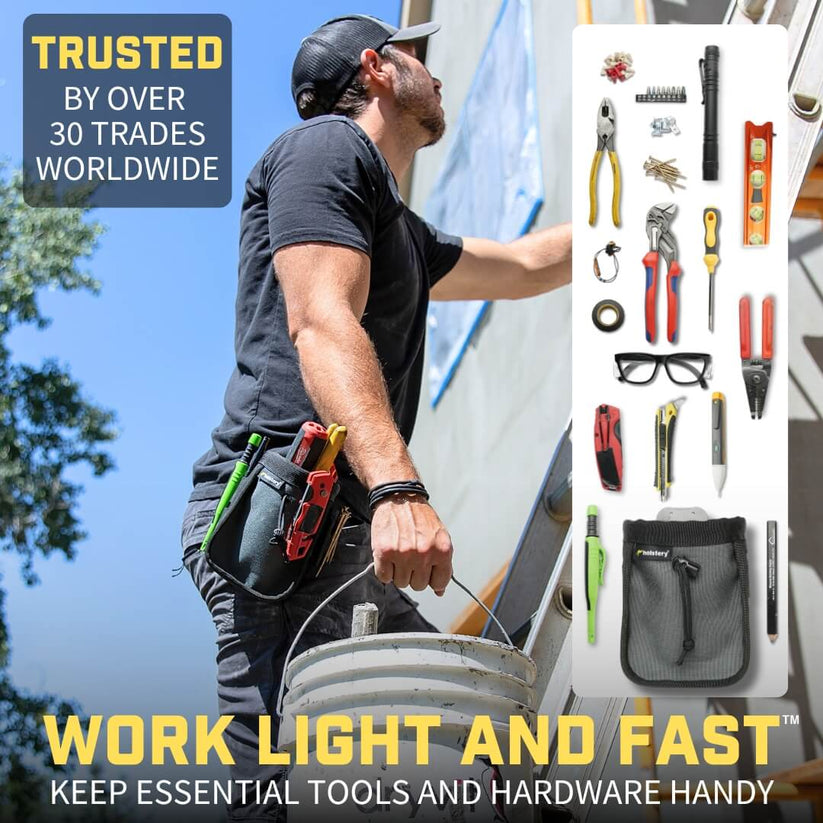 Joey Pouch Pro | Clip-On Tool & Hardware Pouch – Holstery